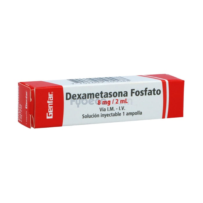 Dexametasona (Genfar) Sol Iny 8Mg/2Ml Ampolla | Fybeca