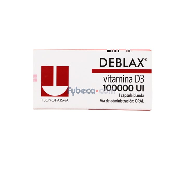 Deblax Vitamina D3 100000 UI Cápsulas