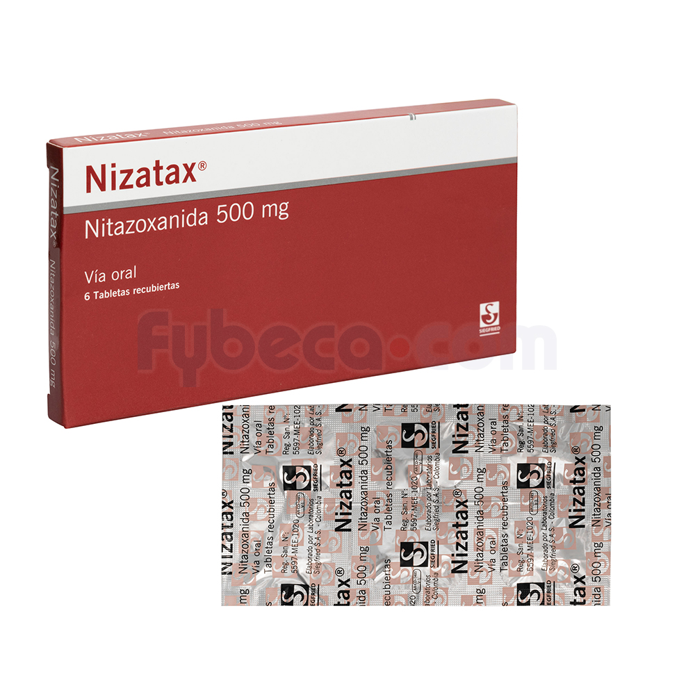 Nizatax Tabs. Recub. 500 Mg. C/6 Suelta | Fybeca