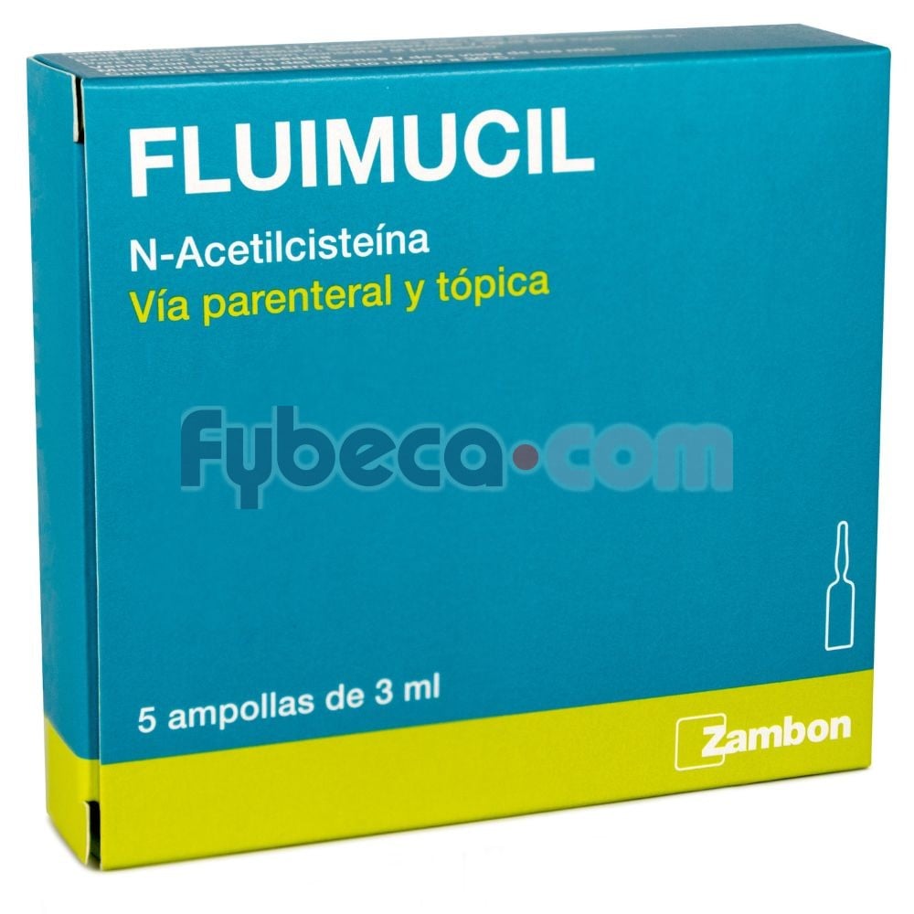 Fluimucil Amp. 300 Mg. C/5 Suelta | Fybeca