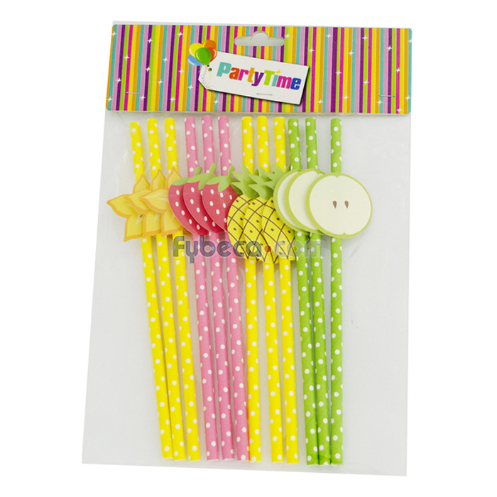 Sorbetes De Papel Party Time Frutas Paquete | Fybeca