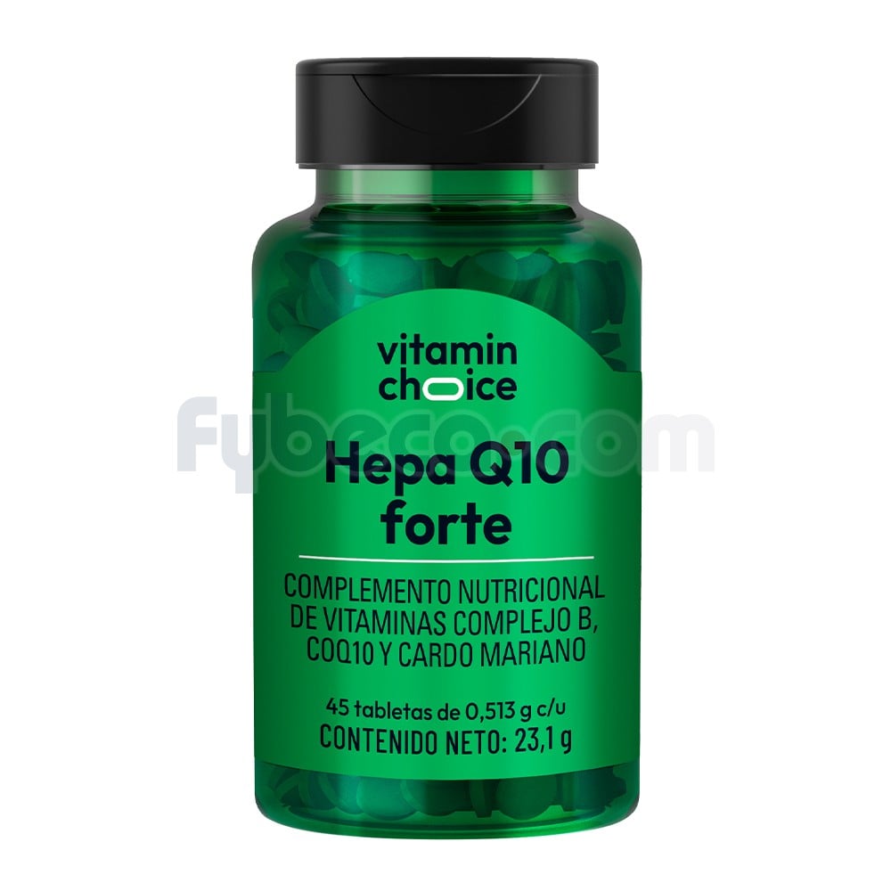 Vit Ch Hepa Q10 Forte - 45 Tabs | Fybeca