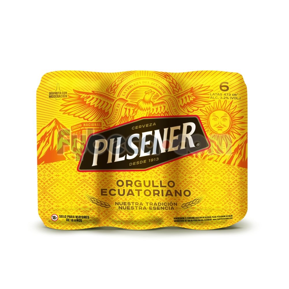 Cerveza Pilsener Lata Six Pack 473 ml