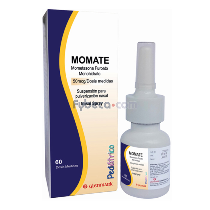 Momate Spray Nasal Ped 50Mcg F/60 Dosis | Fybeca