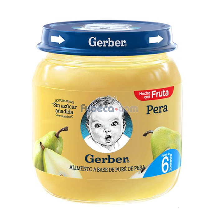 Compota Gerber Pera 113 G Frasco | Fybeca