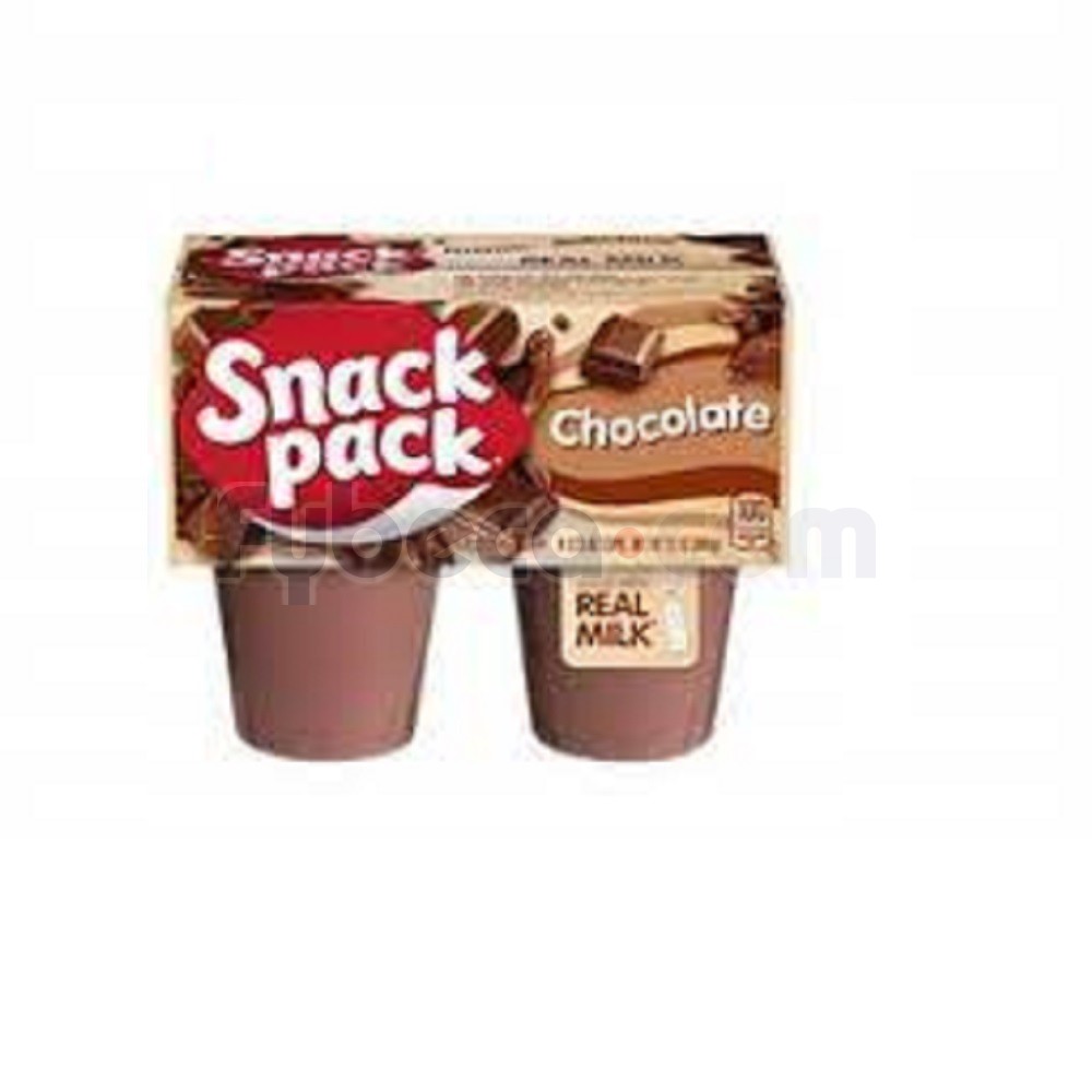 Snack Pack Pudã?N De Chocolate 4 Pack 368G | Fybeca