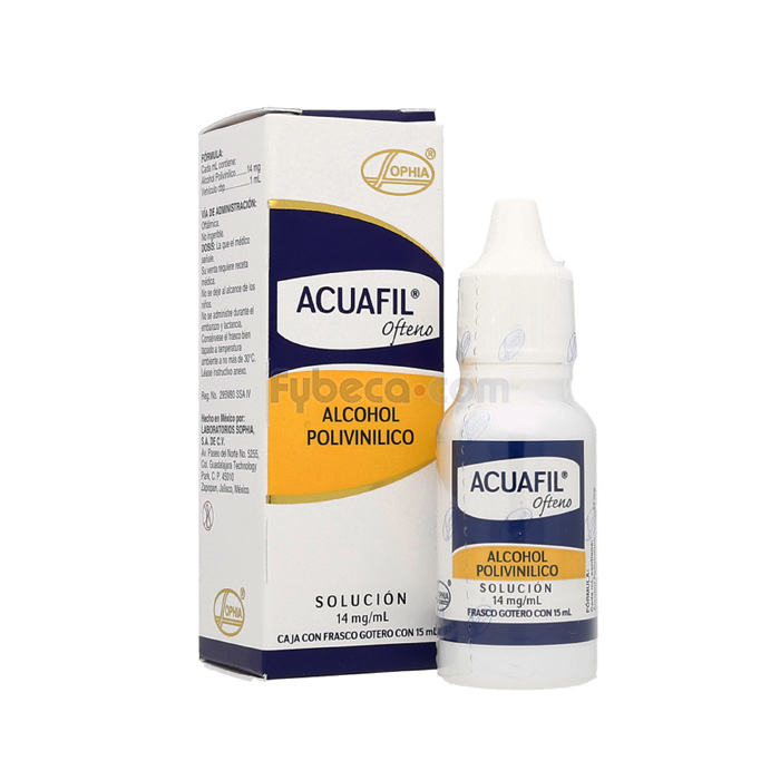 Acuafil Ofteno Solucion F/15 Ml. | Fybeca