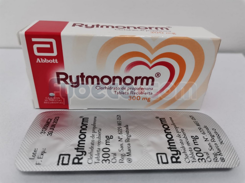Rytmonorm Tabs Recub 300 Mg C/30 Suelta | Fybeca