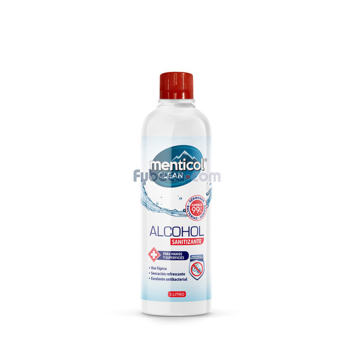 Alcohol Antiséptico Menticol 1 L Botella | Fybeca