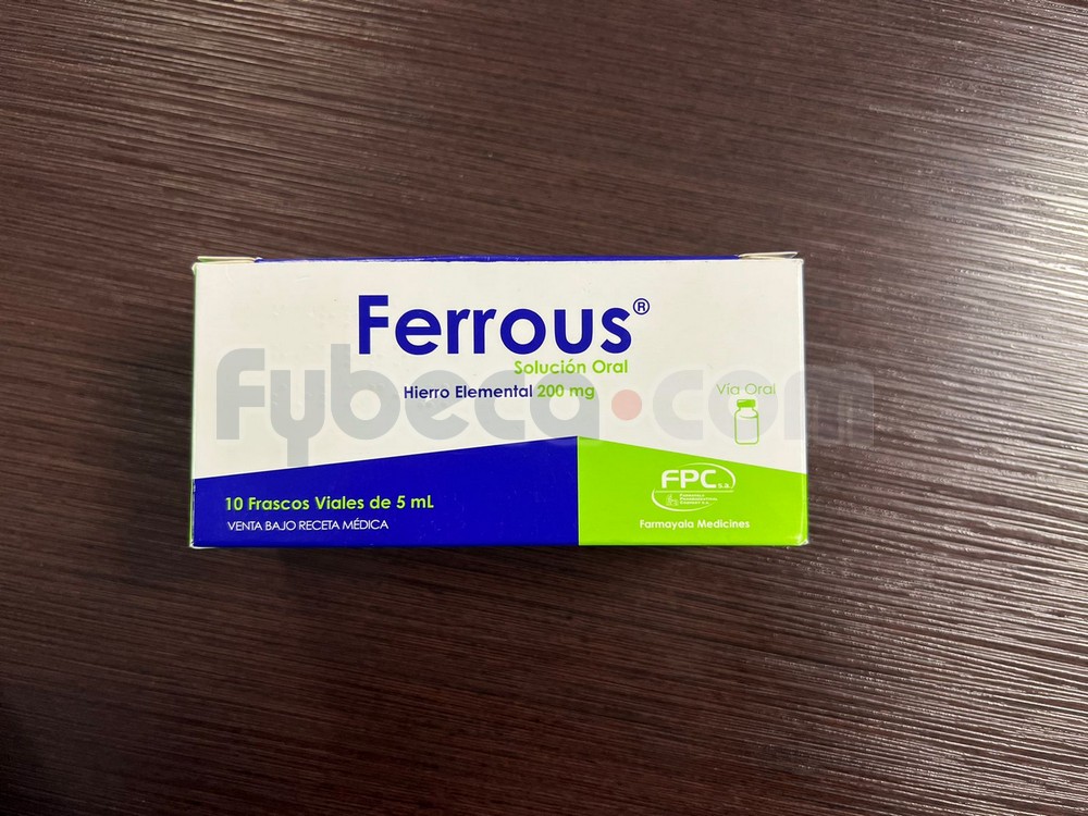 Ferrous Solucion Oral Frasco 100 Mg C/10 Suelta | Fybeca