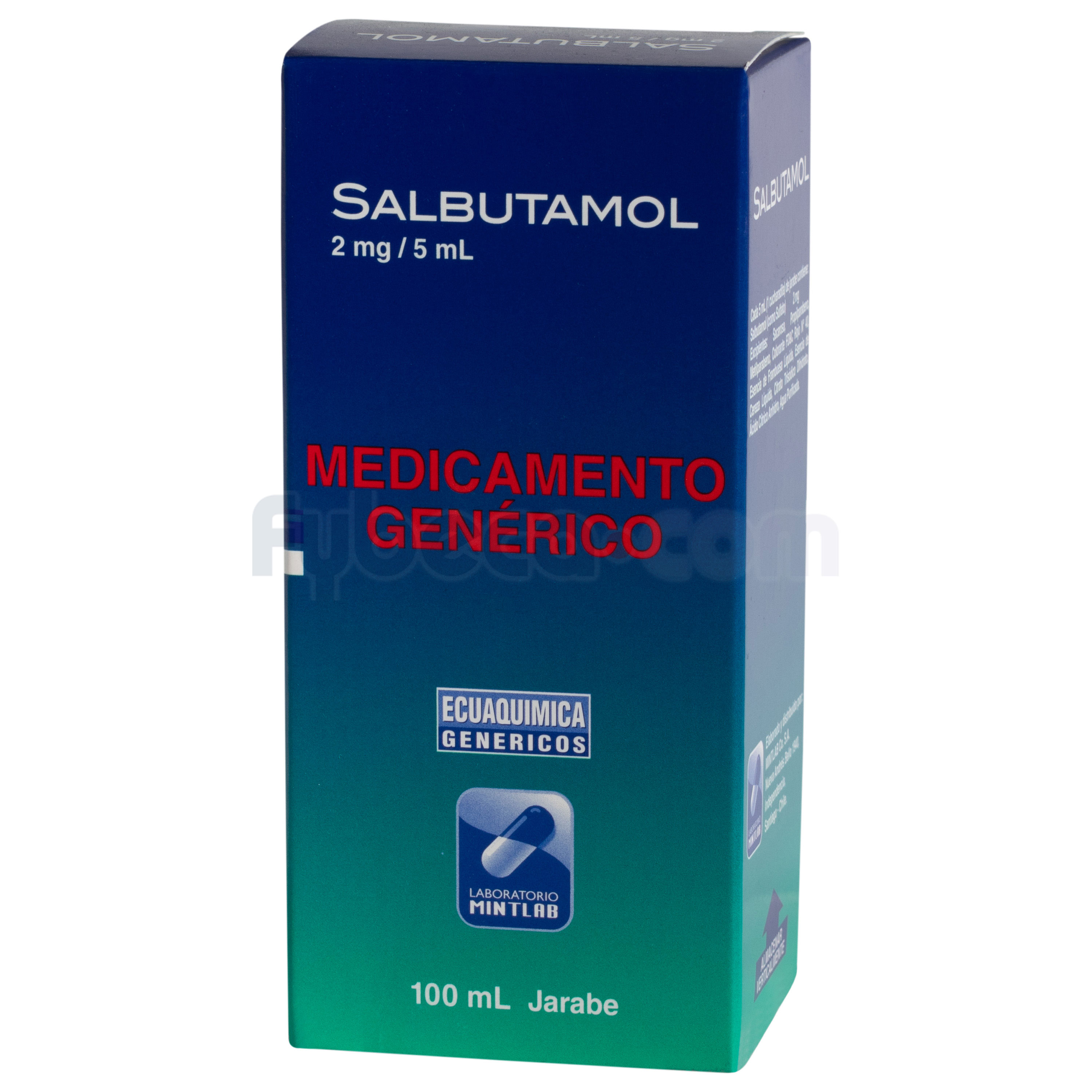 Salbutamol 2 Mg 5 Ml 100 Ml Jarabe Fybeca