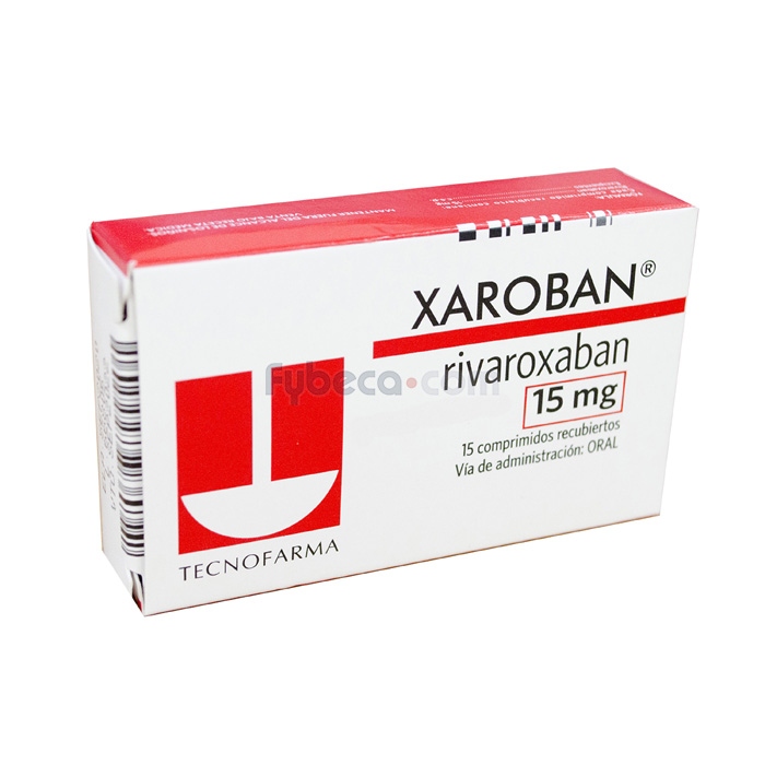 Xaroban Comp Recubiertos 15Mg C/15 Suelta | Fybeca