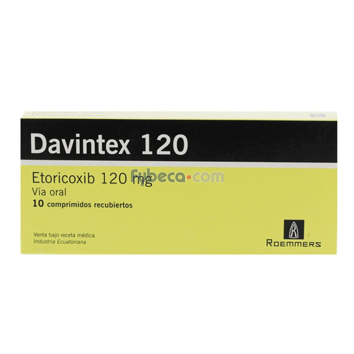 Davintex Comprimidos Rec. 120Mg C/10 Suelta | Fybeca