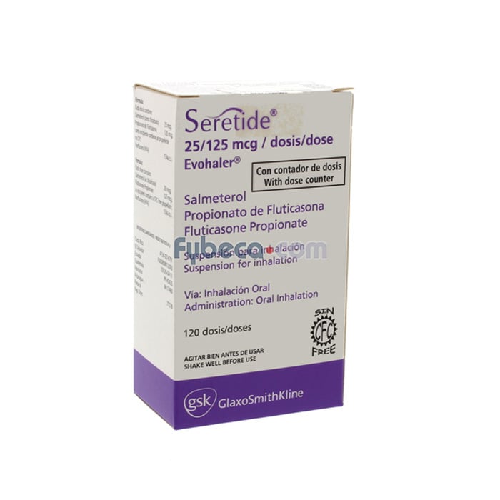 Seretide Inhalador 125 Mcg F/120 Dosis | Fybeca