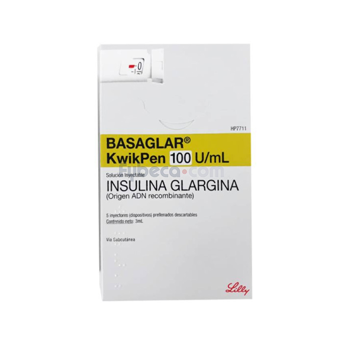 Basaglar Kwikpen 100 U / Ml por Unidad | Fybeca