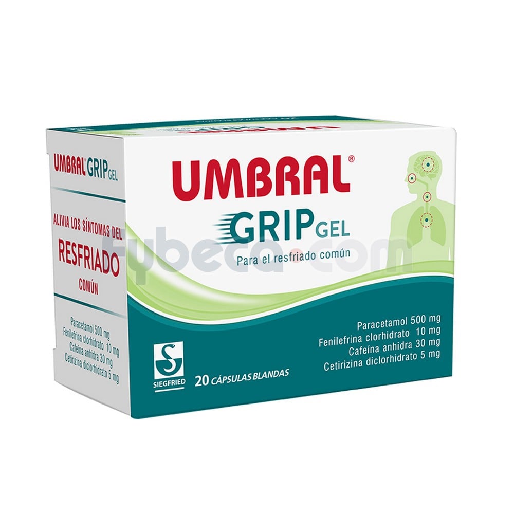 Umbral Gripgel 500 Mg / 10 Mg / 30 Mg / 5 Mg Unidad | Fybeca