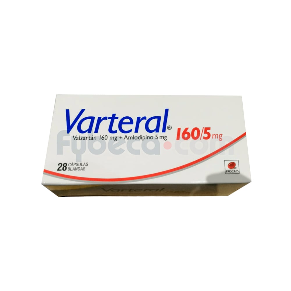 Varteral 160/5Mg Capsulas Bland C/28 - Suelta | Fybeca