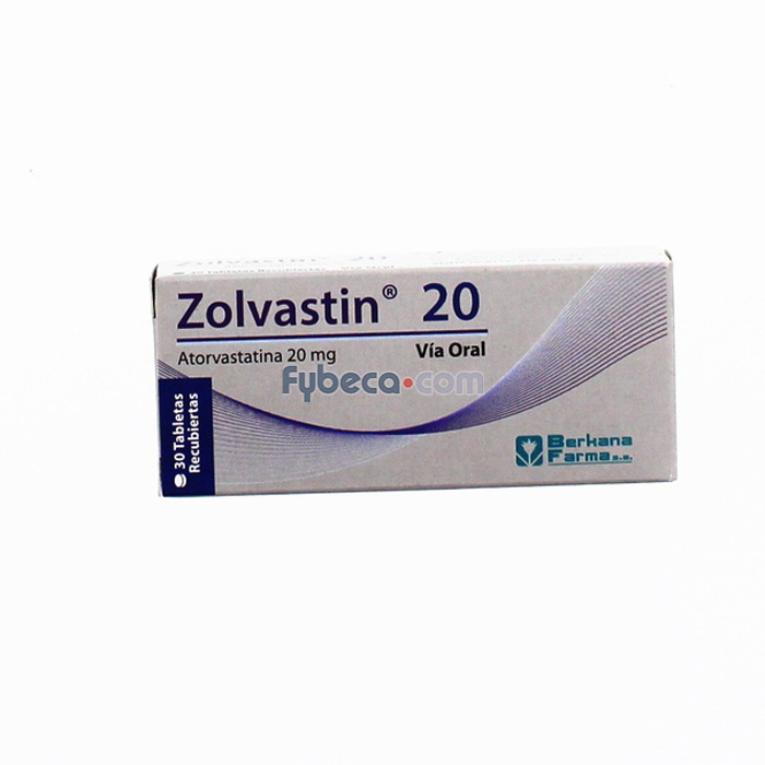 Zolvastin Tabs. Recub. 20 Mg C/30 Suelta | Fybeca