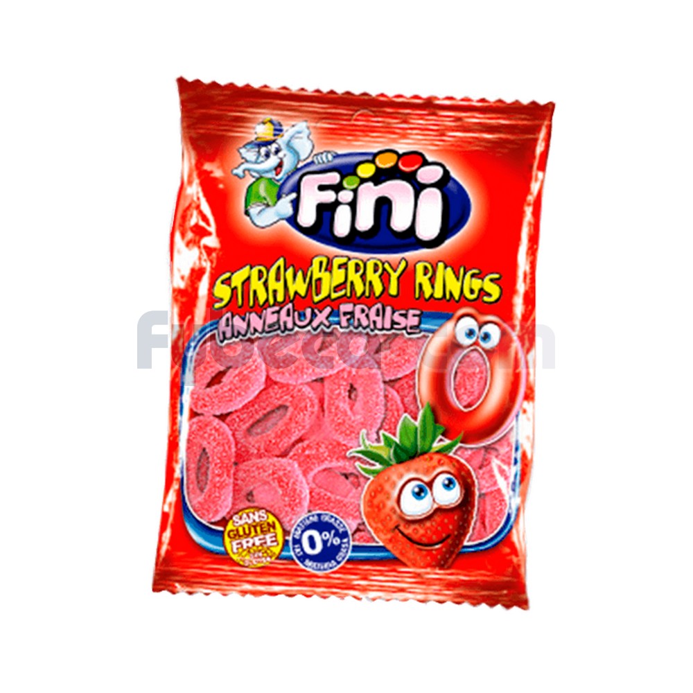 Gomas Fini Aros Fresa Pica 100 G | Fybeca