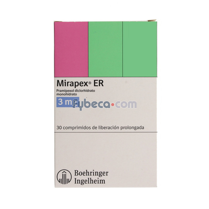 Mirapex Er Comp 3 Mg Cja X30 Suelta | Fybeca