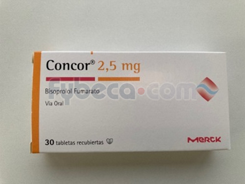 Concor Blister. 2.5 Mg C/30 | Fybeca