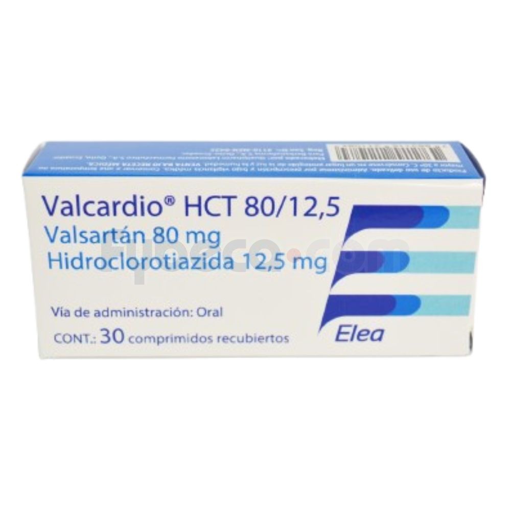 Valcardio Hct Tabs. 80/12.5 Mg C/30 - Unidad | Fybeca