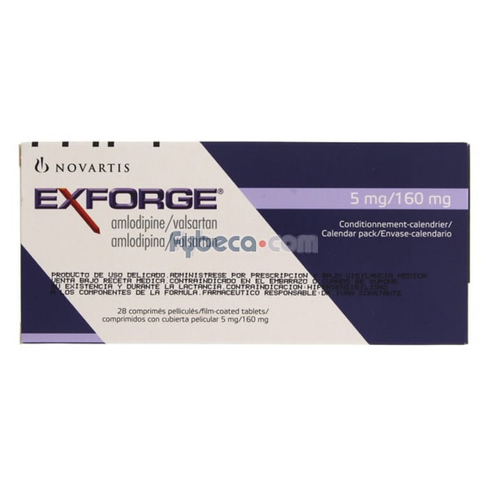 Exforge Comp. 5 Mg/160Mg C/28 Suelta | Fybeca