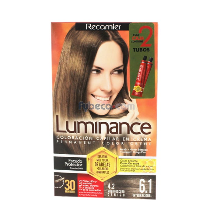 Tinte Para Cabello Rubio Oscuro Cenizo 6.1 Caja | Fybeca