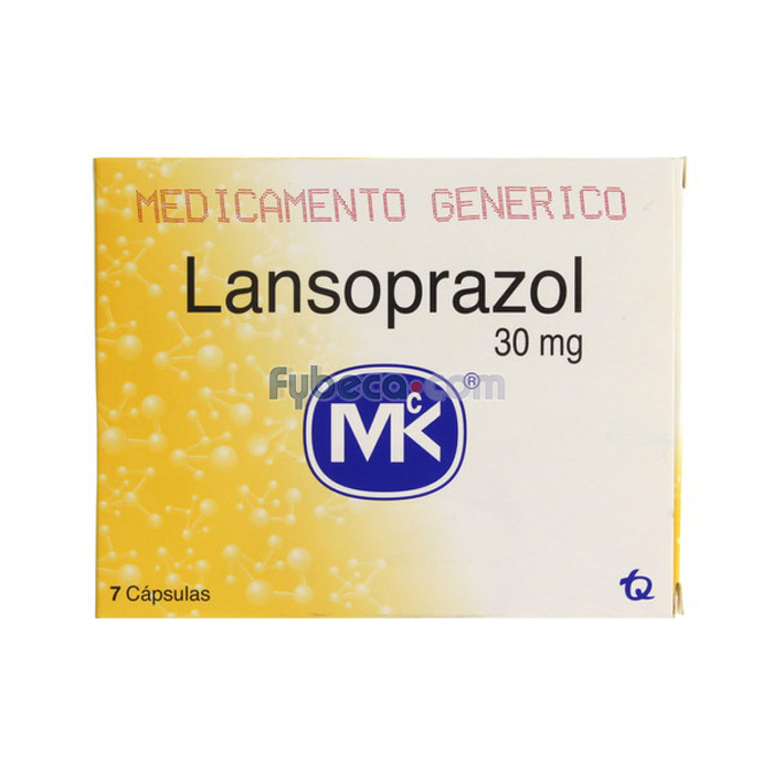 Lansoprazol (Mk) Caps. 30 Mg C/7 Suelta | Fybeca