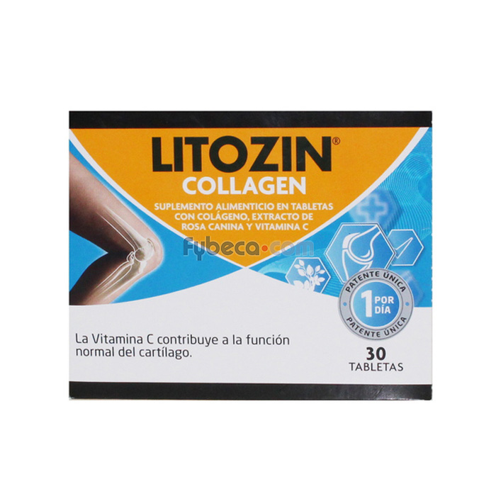 Litozin Colageno Tabletas C/30 Suelta | Fybeca