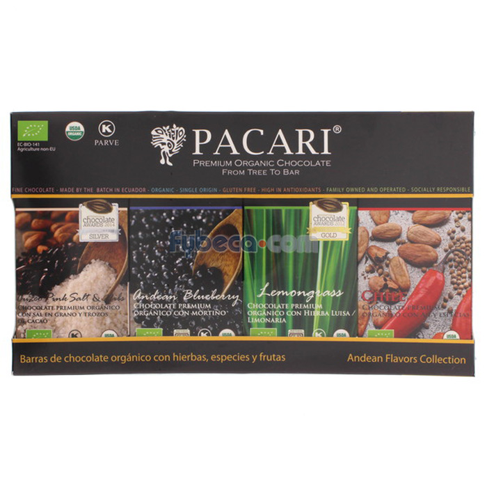 Chocolate Pacari Andean Flavors Collection Paquete | Fybeca