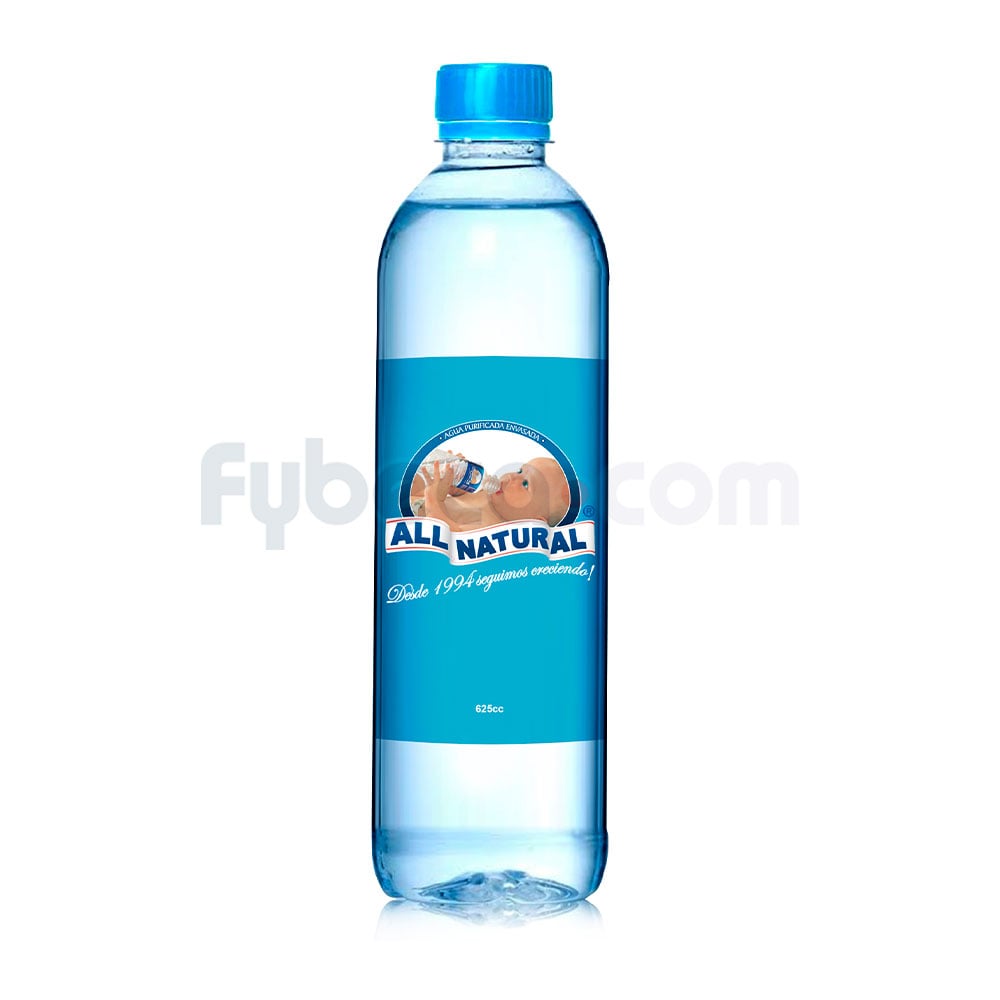 Agua Sin Gas All Natural 625 Ml Unidad | Fybeca