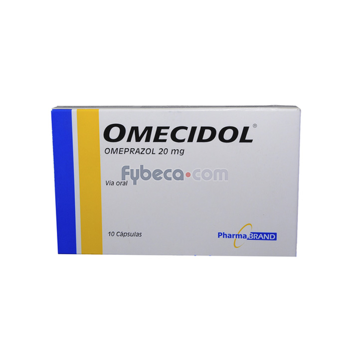 Omecidol 20 Mg Capsulas C/10 Suelta | Fybeca