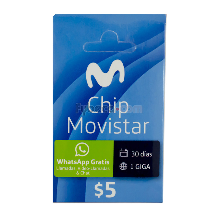Chip Movistar 5 Dólares Unidad | Fybeca