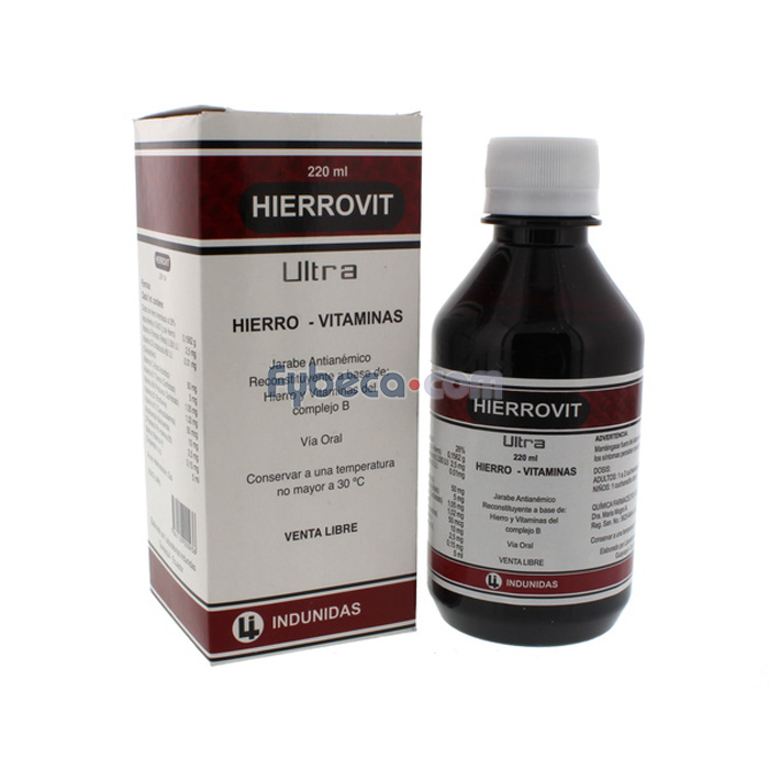 Hierrovit Ultra Jarabe 220 Ml | Fybeca