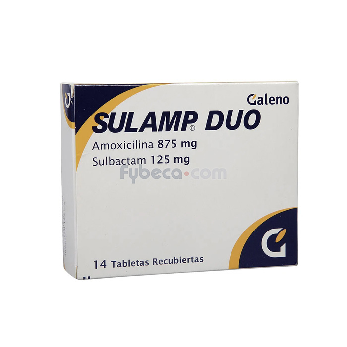 Sulamp Duo 875 Mg Blíster Unidad | Fybeca