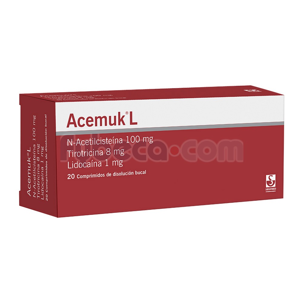 Acemuk L Comp 100Mg C/20 Suelta | Fybeca