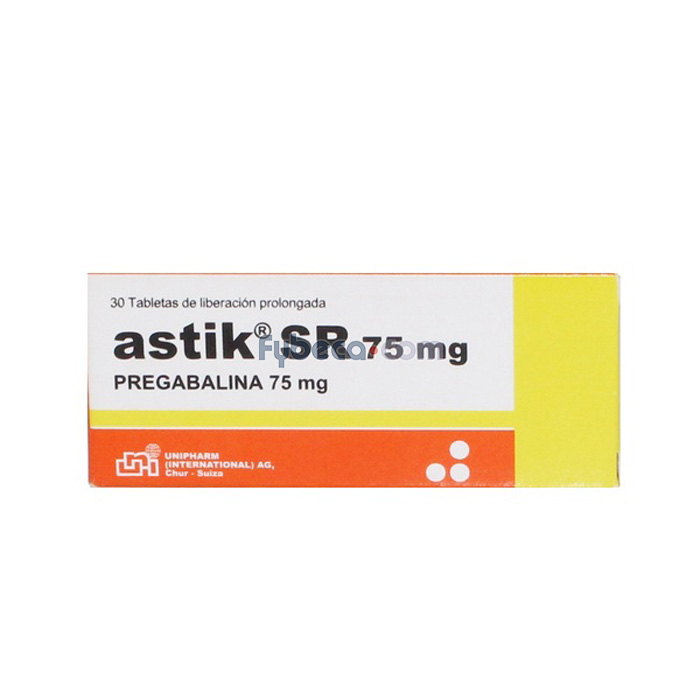 Astik Sr Tabletas 75 Mg C/30 Suelta | Fybeca