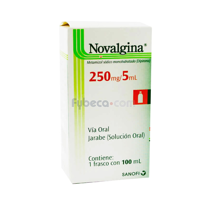 Novalgina Jarabe 250 Mg Frasco X 100Ml | Fybeca