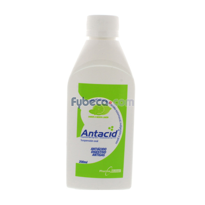 Antacid Susp Oral Limon Mnt Fco/200 Ml | Fybeca