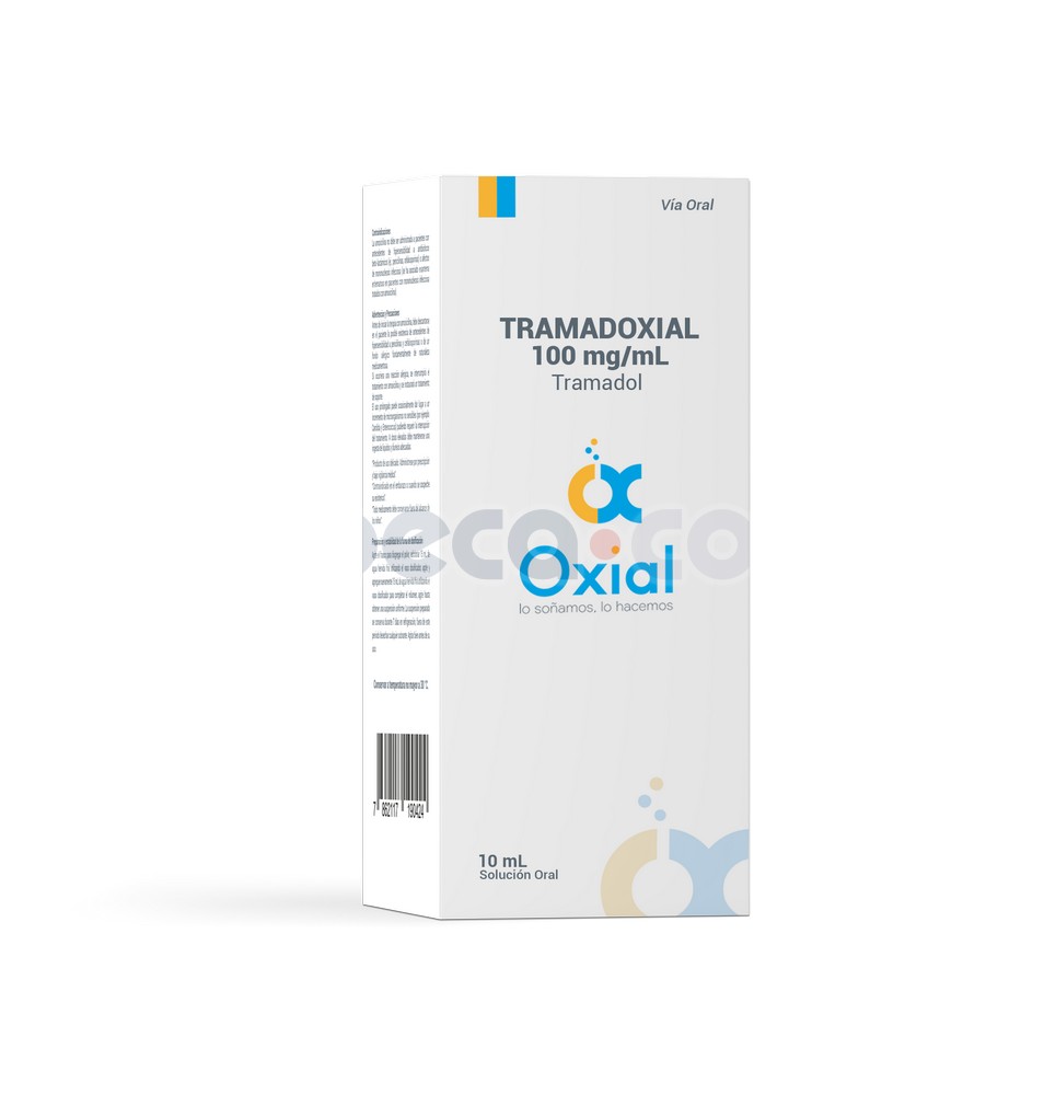 Tramadoxial Sol Oral 100 Mg/Ml Frasco 10Ml | Fybeca