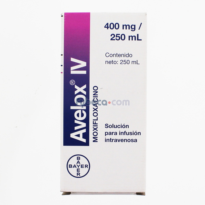 Avelox Iv 400 Mg / 250 Ml Caja | Fybeca