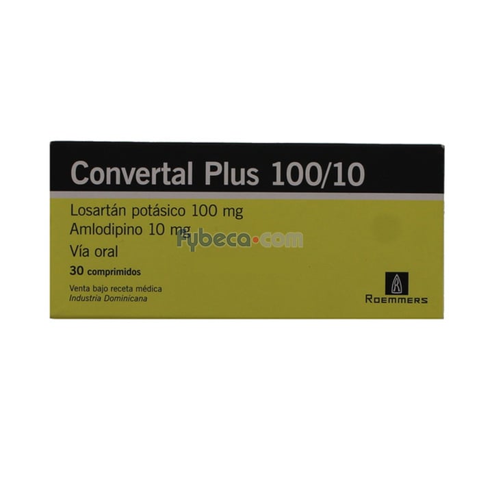 Convertal Plus Comprimidos 100/10 C/30 Suelta | Fybeca