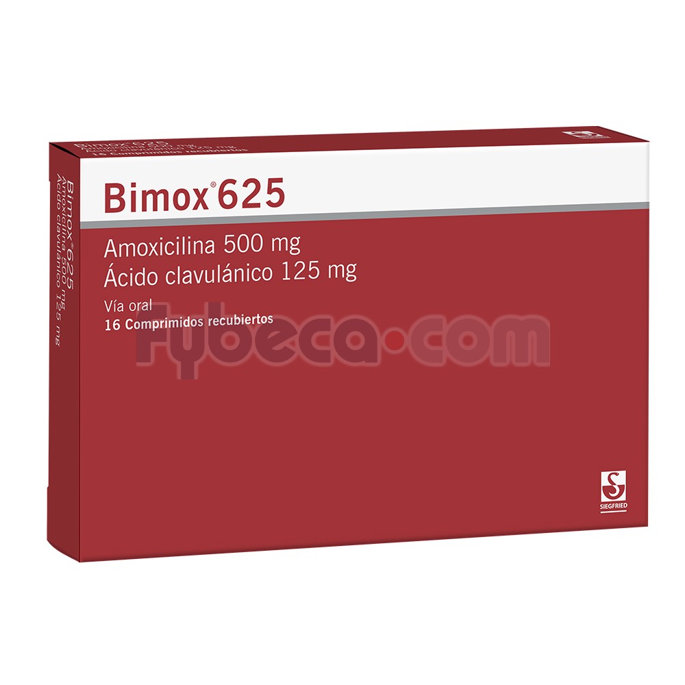 Bimox Comp. 625 Mg C/16 Suelta | Fybeca