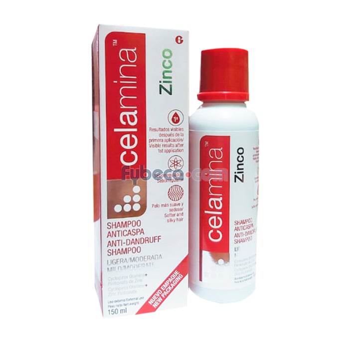 Celamina Zinco Shampoo F/150 Ml | Fybeca