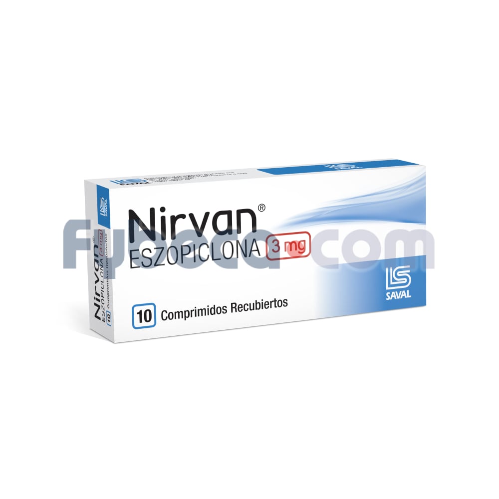 Nirvan 3 Mg Unidad | Fybeca