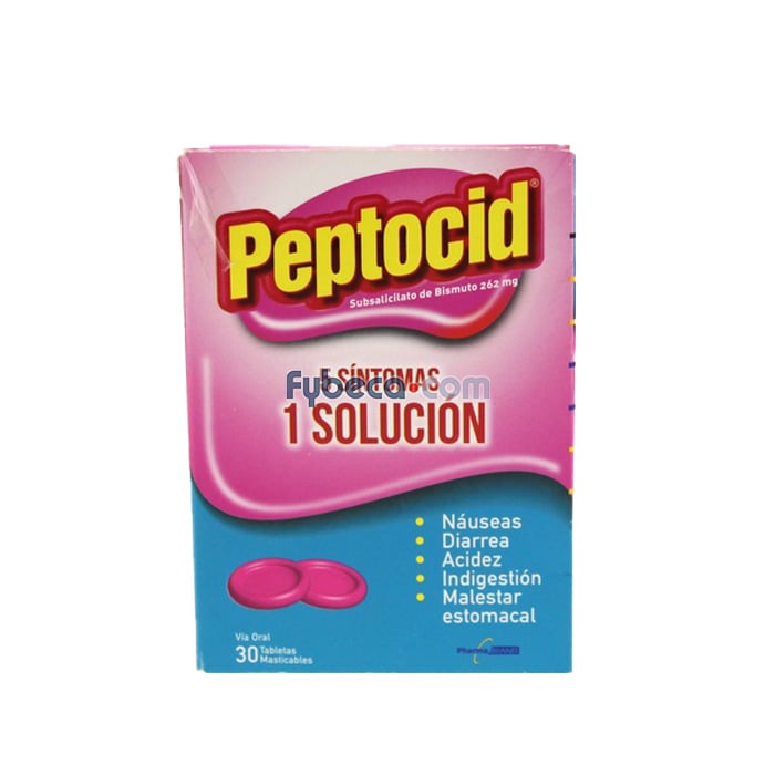 Peptocid Tabletas Masticables C/30 Suelta | Fybeca