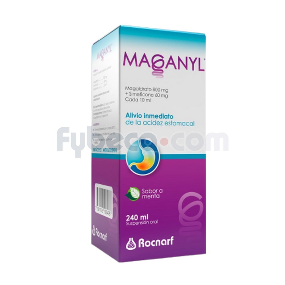 Maganyl Suspension Oral Menta 240Ml | Fybeca