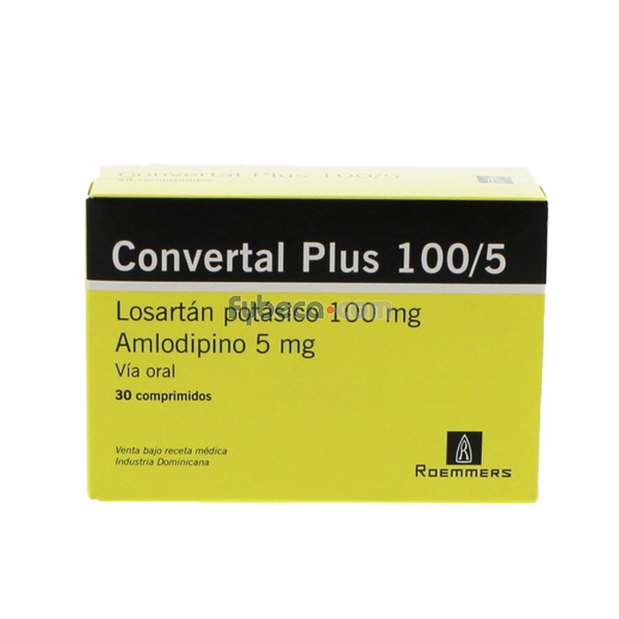 Convertal Plus 100/5Mg Comp C/30 Suelta | Fybeca