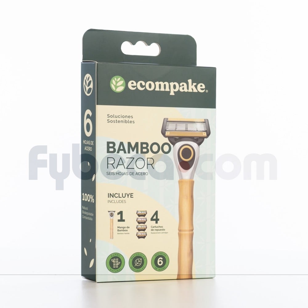 Afeitadora Ecompake Bamboo Hombre Razor 5 | Fybeca
